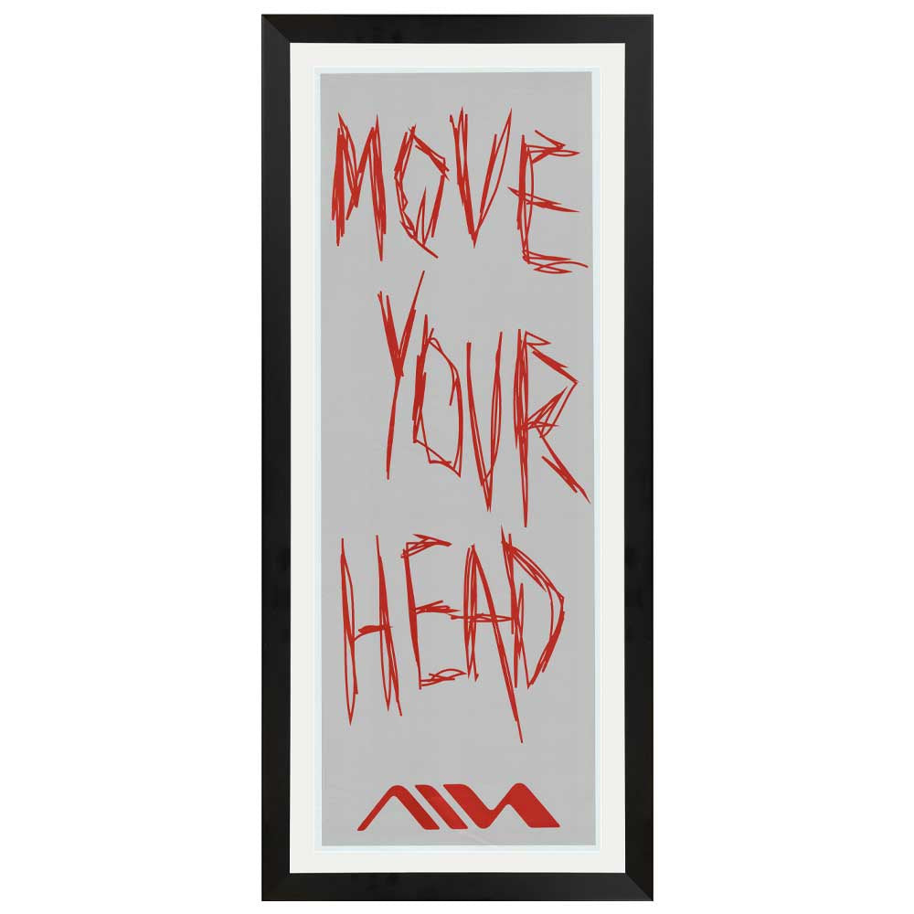 Aiwa - Move Your Head Promotional Vintage Daybill Poster Framed ...