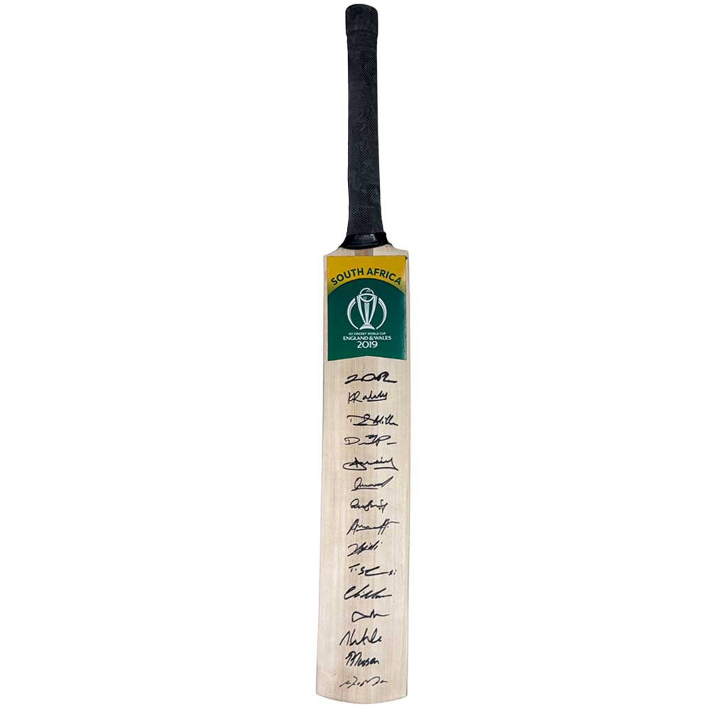 Cricket – 2019 ICC Cricket World Cup South Africa Team Signed Bat ...