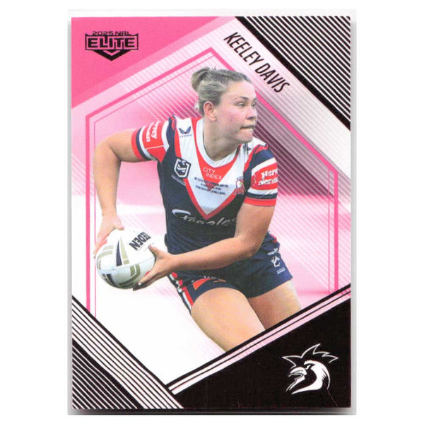 Keeley Davis Pink Diamond Roosters PD50/60 #68/68 2025 NRL Elite Tradi ...