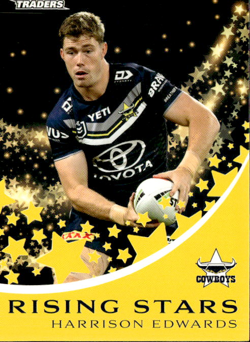 Harrison Edwards Cowboys Rising Stars 2025 NRL Traders Trading Card RS ...