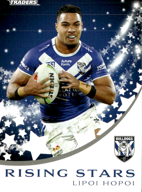 Lipoi Hopoi Bulldogs Rising Stars 2025 NRL Traders Trading Card RS 09 ...