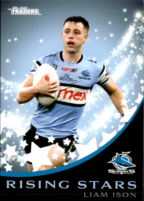 Liam Ison Sharks Rising Stars 2025 NRL Traders Trading Card RS 11/51 ...