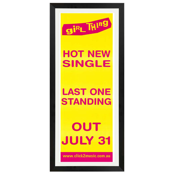 Girl Thing - Last One Standing Promotional Vintage Daybill Poster Fram ...