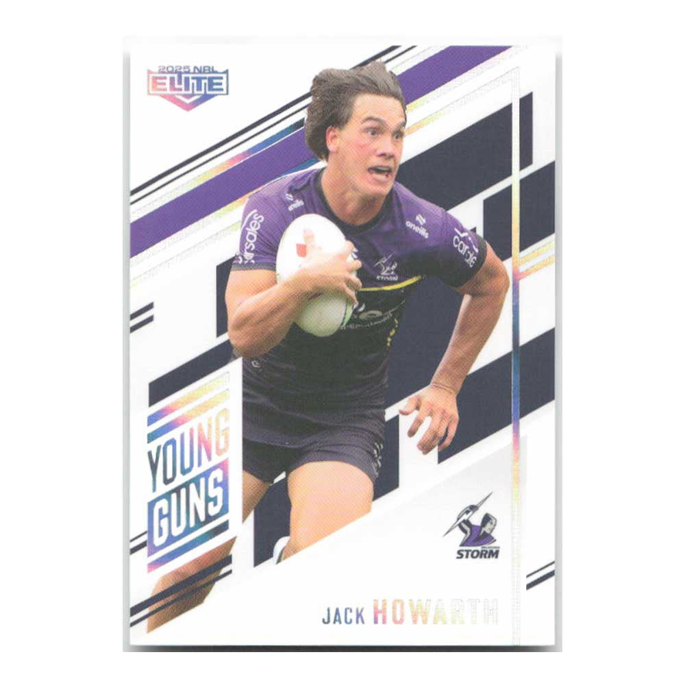 Jack Howarth Young Guns Storm YG16/34 #043/221 2025 NRL Elite Trading ...