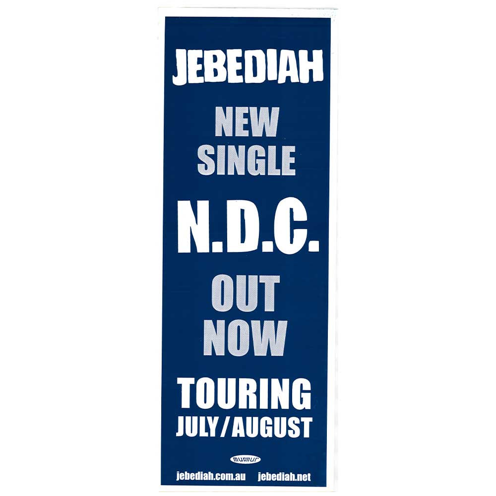 Jebediah – N.D.C. Vintage Daybill Poster Unframed – exclusivesignings