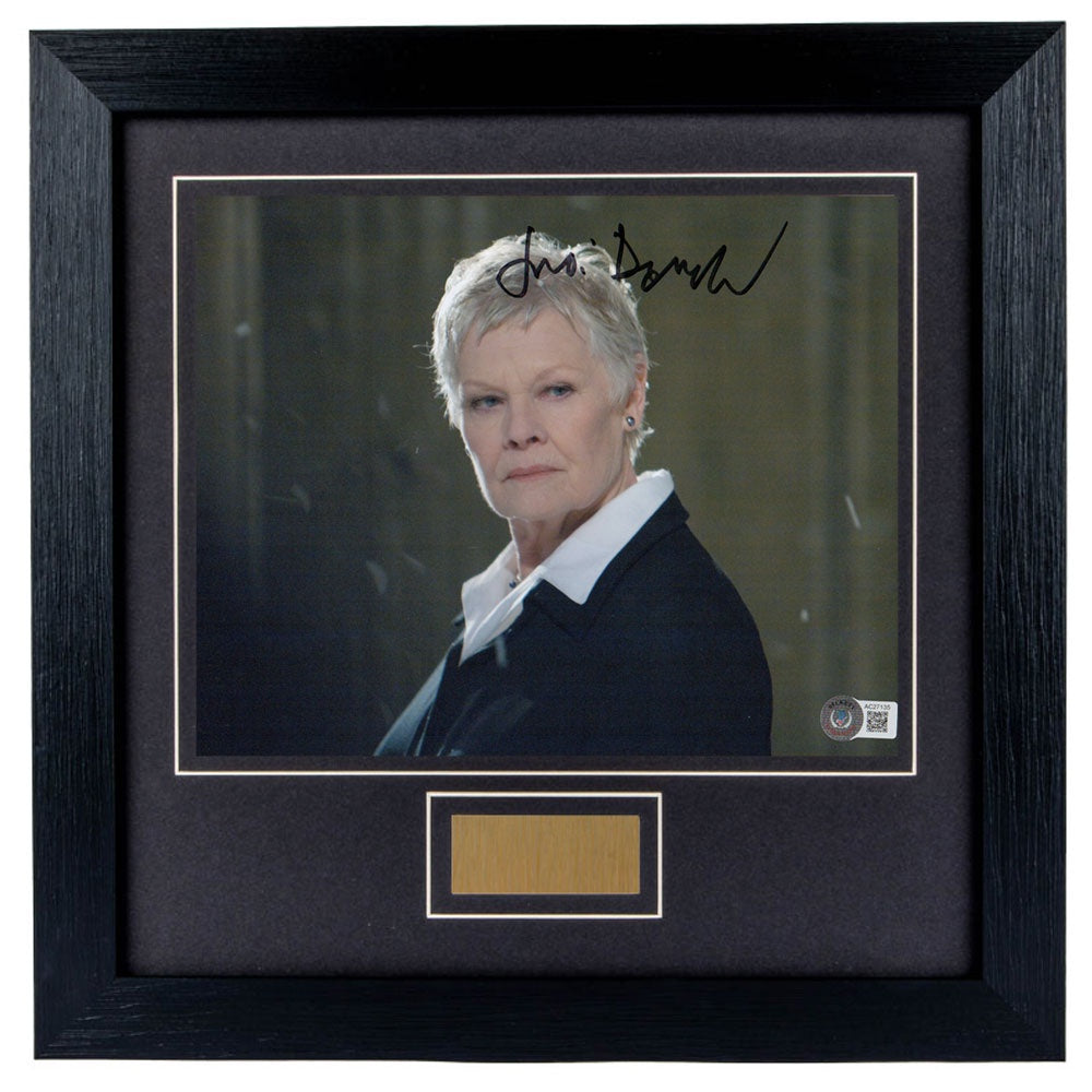 Judy Dench Personally Signed James Bond v2 8 x 10 Photograph Framed ...