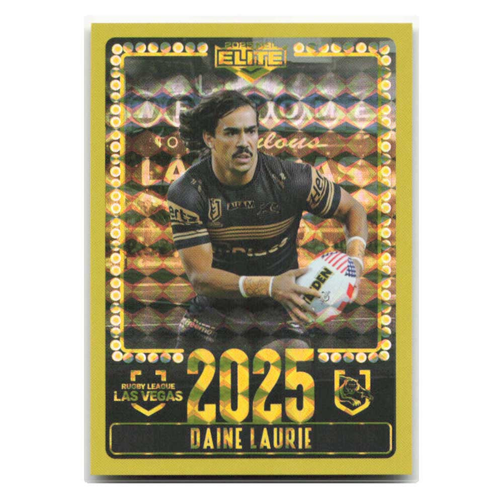Daine Laurie 2025 Las Vegas Panthers V16/30 2025 NRL Elite Trading Car ...