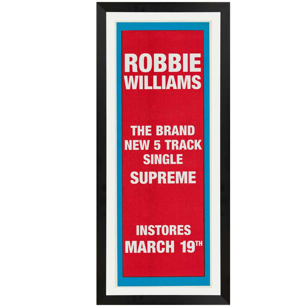 Robbie Williams "Supreme" Framed Promo Daybill Poster – exclusivesignings