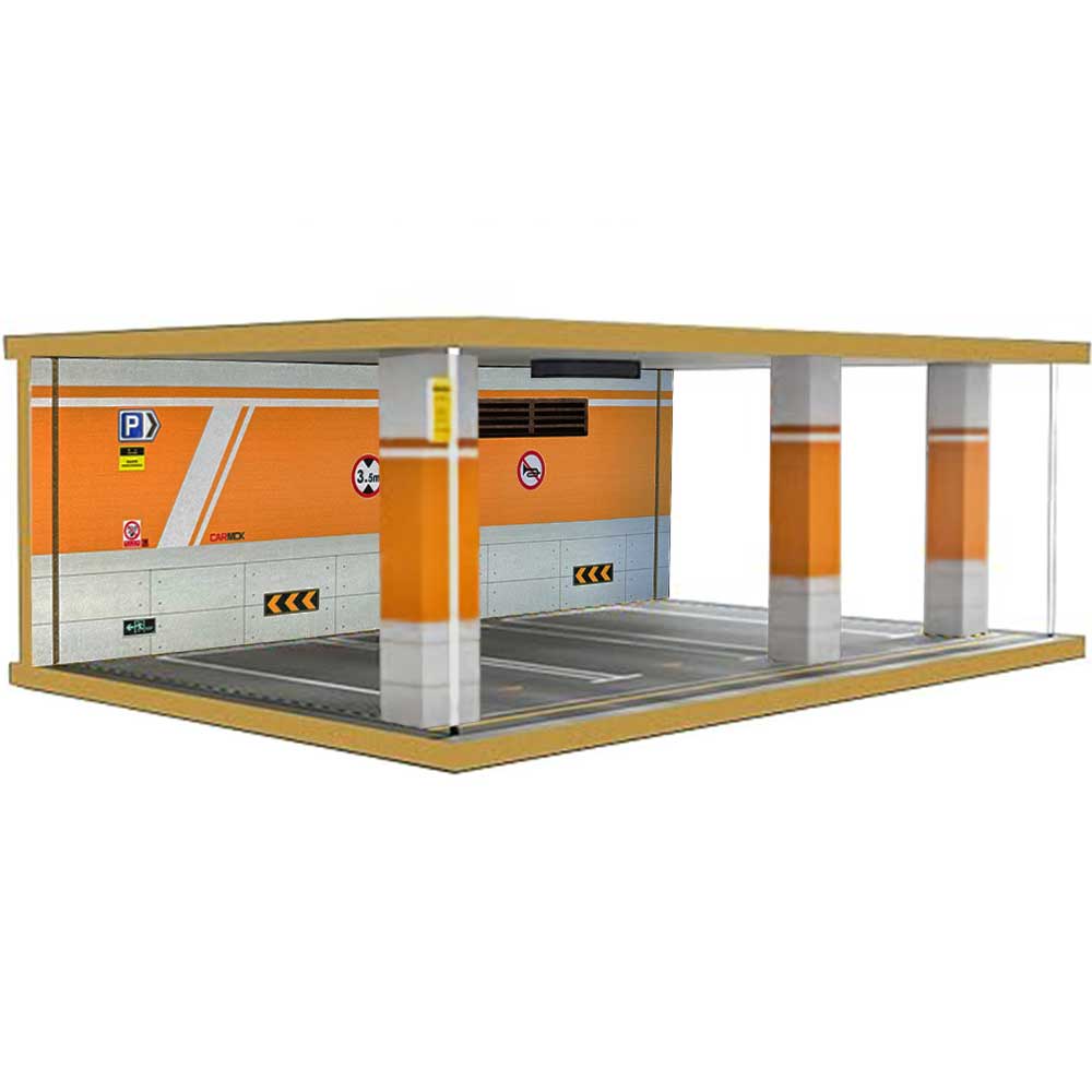 1:24 Scale Model Car Parking Garage - 3 Car – exclusivesignings