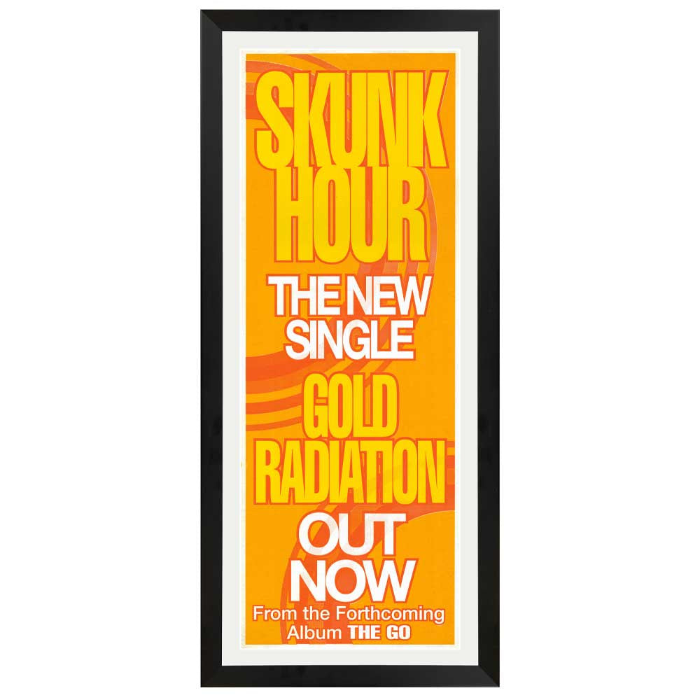 Skunkhour – Gold Radiation Daybill Poster Framed – exclusivesignings