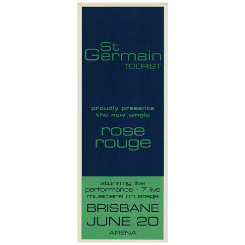 St Germain - Rose Rouge Promotional Vintage Daybill Poster Unframed ...
