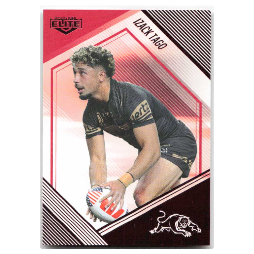 Izack Tago Mojo Ruby Panthers MR 106 #25/53 2025 NRL Elite Trading Car ...