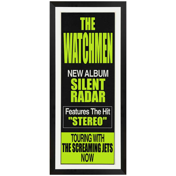 The Watchmen - Silent Radar Promotional Vintage Daybill Poster Framed ...