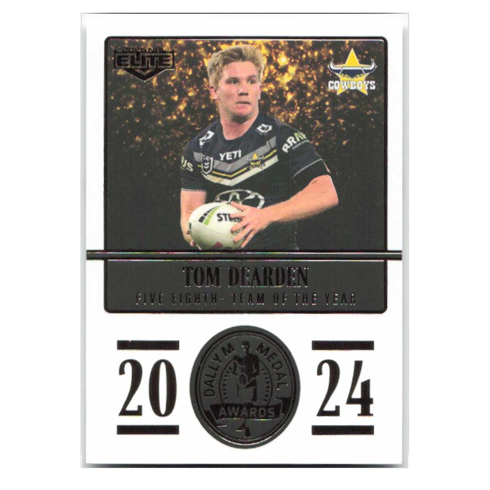 Tom Dearden 2024 Daly M Medal Cowboys DM07/36 2025 NRL Elite Trading C ...