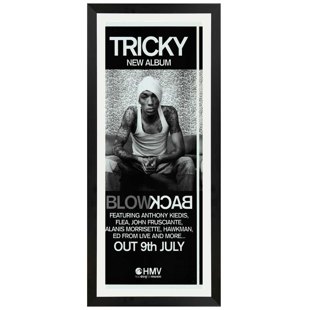 Tricky - Blowback Album Promotional Vintage Daybill Poster Framed ...