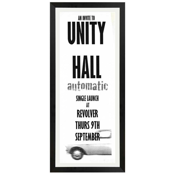 Unity Hall – Automatic Vintage Daybill Poster Framed – exclusivesignings