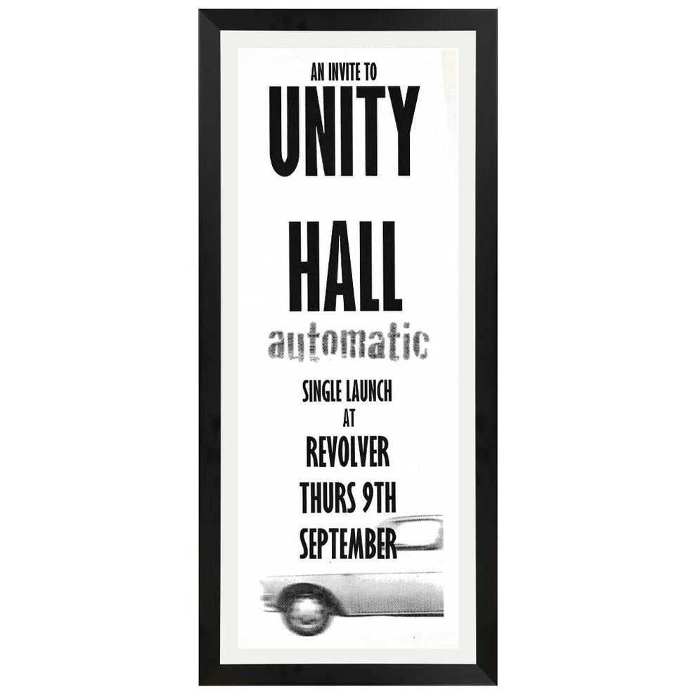 Unity Hall – Automatic Vintage Daybill Poster Framed – exclusivesignings