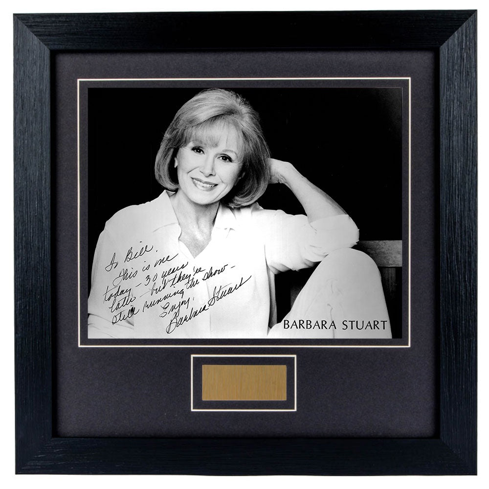 Barbara Stuart Personally Signed Personalised Portrait 8 x 10 Photogra ...