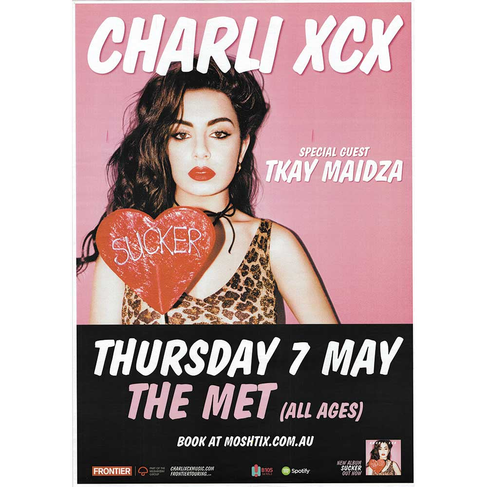 Charli XCX The Met Tour Poster Unframed – exclusivesignings