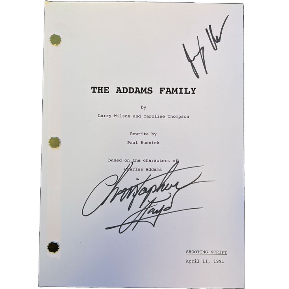 Christopher Lloyd and Jimmy Workman Signed Addams Family Script ...