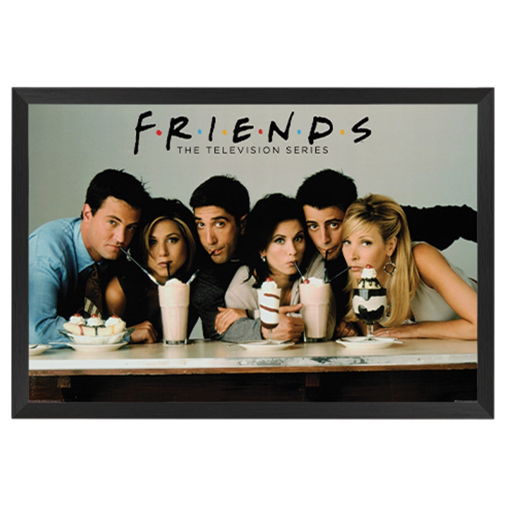 Friends Milkshakes Poster Framed – exclusivesignings