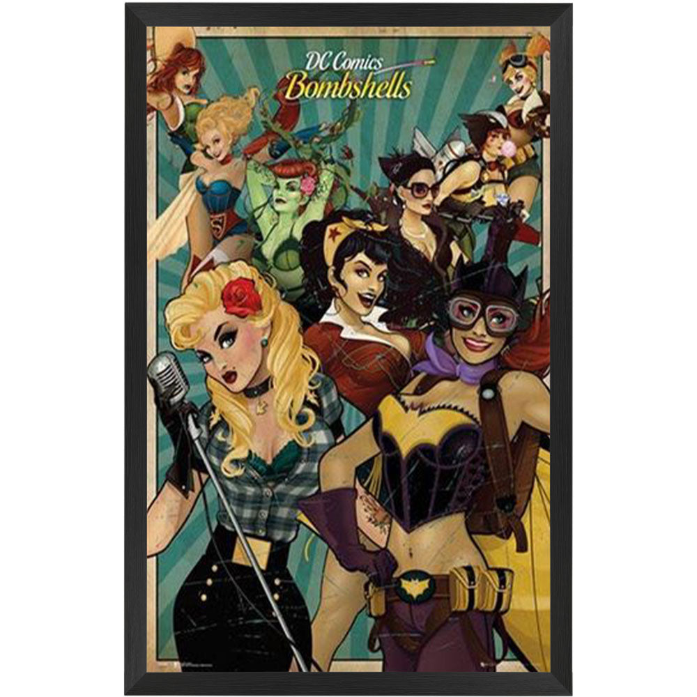 DC Comics - Bombshell Poster Framed – exclusivesignings