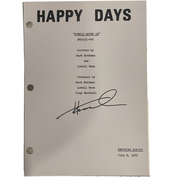 Henry Winkler Happy Days Fonzie Moves In Signed Script – exclusivesignings