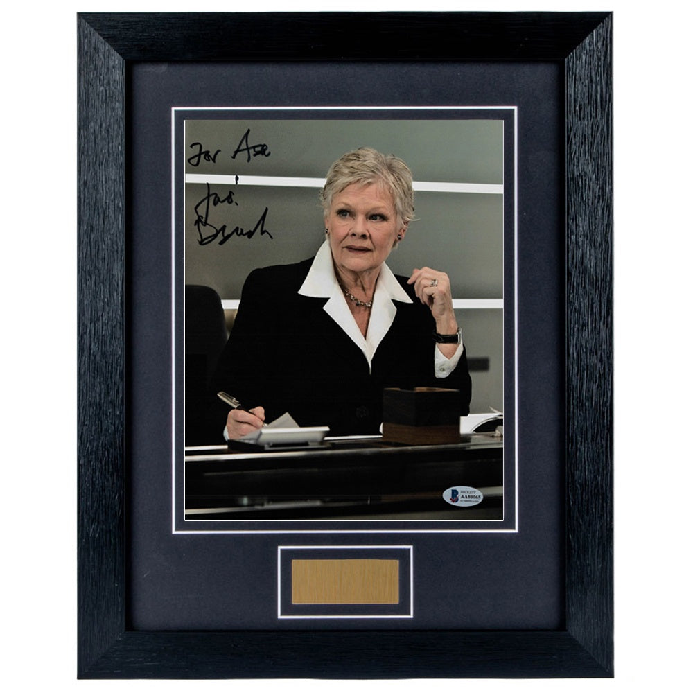 Judy Dench Personally Signed James Bond 8 x 10 Photograph Framed ...