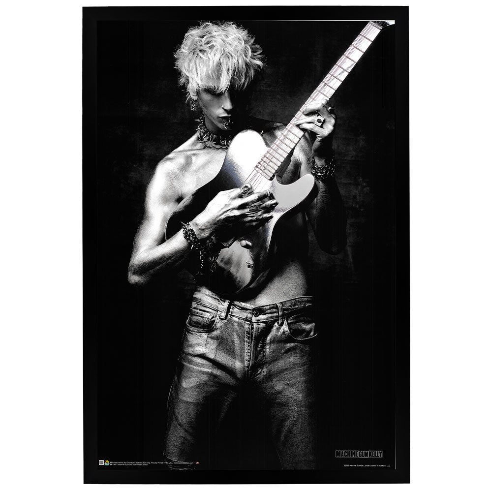 Machine Gun Kelly Poster Framed – exclusivesignings