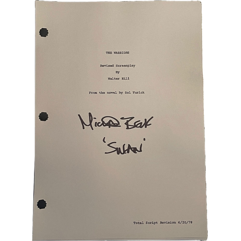 Michael Beck The Warriors Signed Script – exclusivesignings