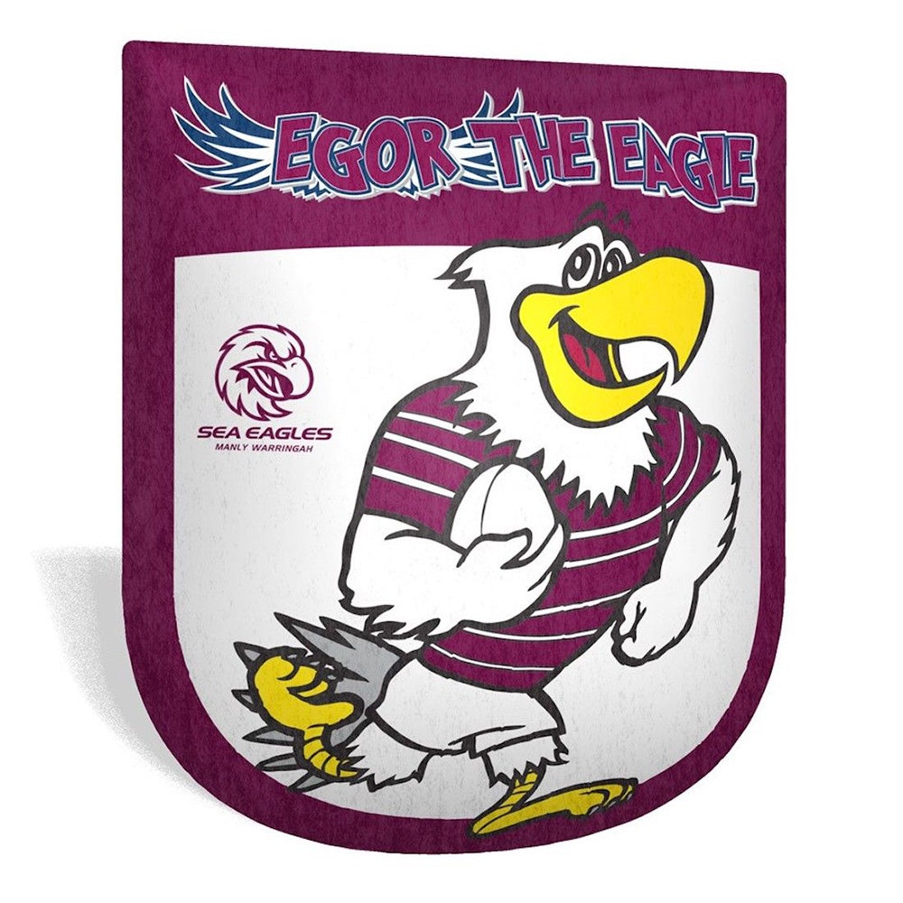 Manly Sea Eagles Retro Mascot Shaped Cushion – exclusivesignings