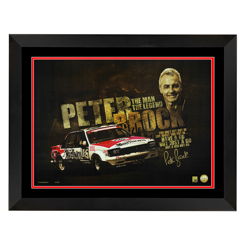 Peter Brock The Man the Legend Print Framed – exclusivesignings