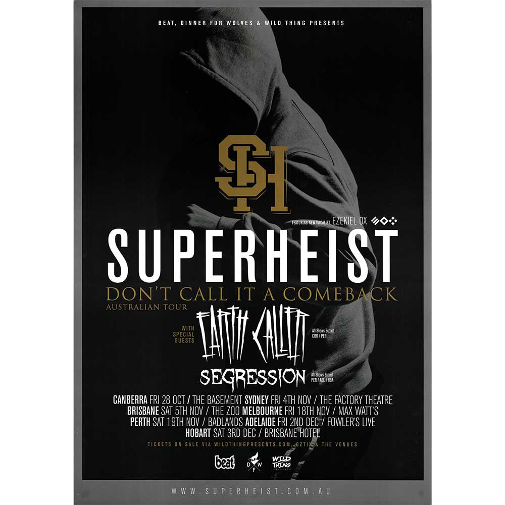 Superheist Don’t Call It a Comeback Tour Poster Unframed ...
