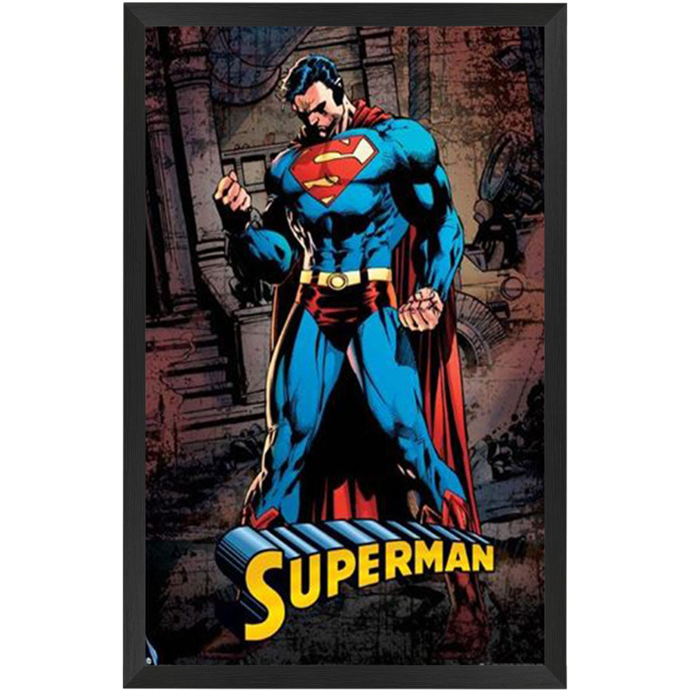 DC Comics Superman Strong Poster Framed – exclusivesignings