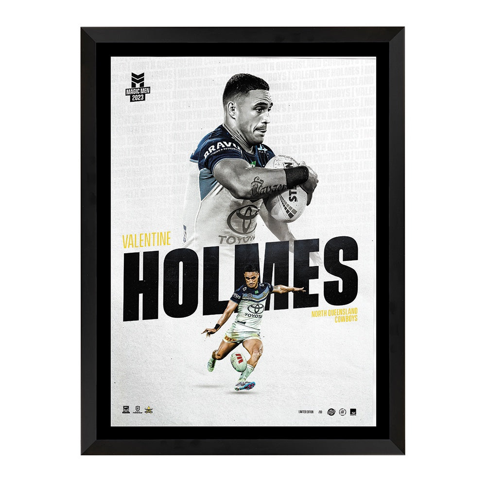 North Qld Cowboys Valentine Holmes Collectors Edition Print Framed ...