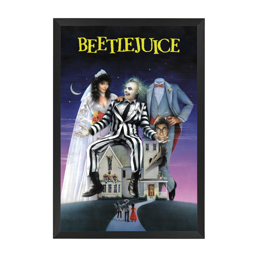 Beetlejuice Recently Deceased Poster Framed – exclusivesignings