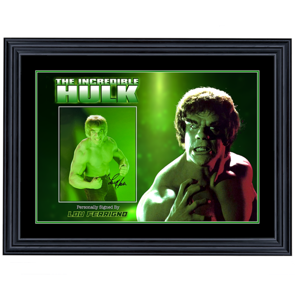 The Incredible Hulk Lou Ferrigno Signed 8x10 Photo 1 Framed ...