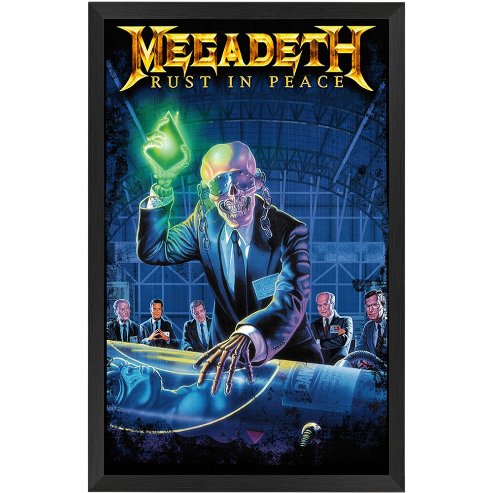 Megadeth Rust In Peace Poster Framed – exclusivesignings