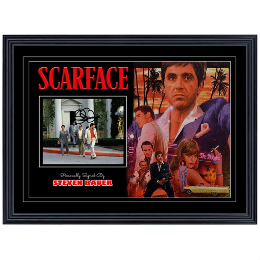 Scarface Steven Bauer Signed 8x10 Photo 3 Framed – exclusivesignings
