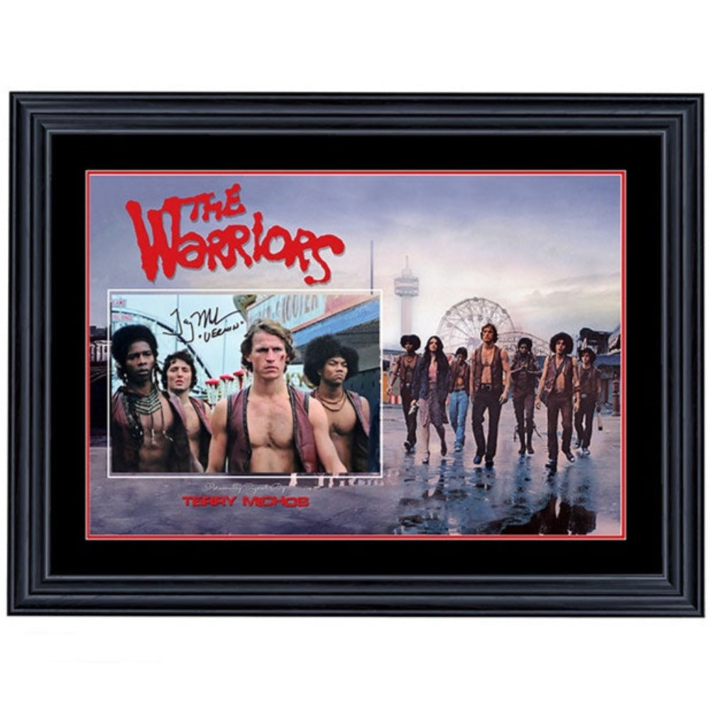 The Warriors Terry Michos Signed 8x12 Photo V4 Framed – exclusivesignings