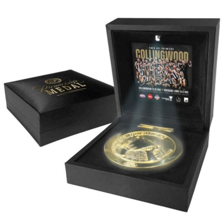 COLLINGWOOD MAGPIES 2023 PREMIERS MEDAL DISPLAY – exclusivesignings