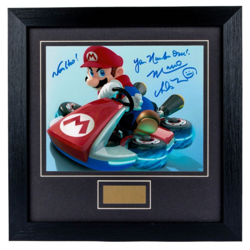 Charles Martinet Super Mario Brothers Signed Framed Print 3 ...