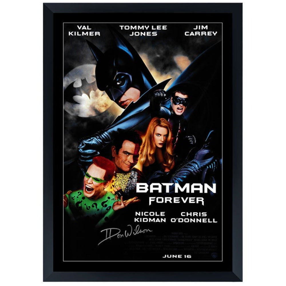 Don 'The Dragon' Wilson Signed Batman Forever Movie Poster Framed ...