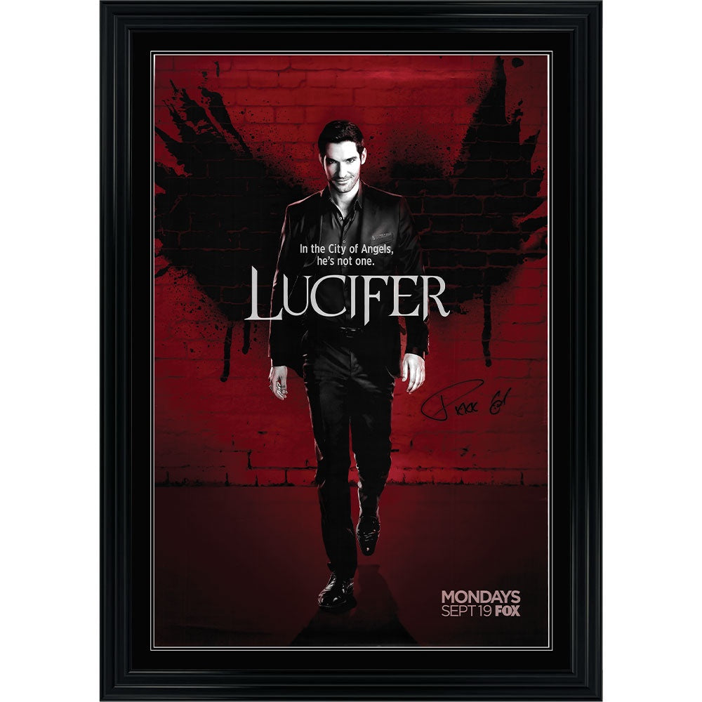 Tom Ellis Lucifer Signed Movie Poster Framed – exclusivesignings