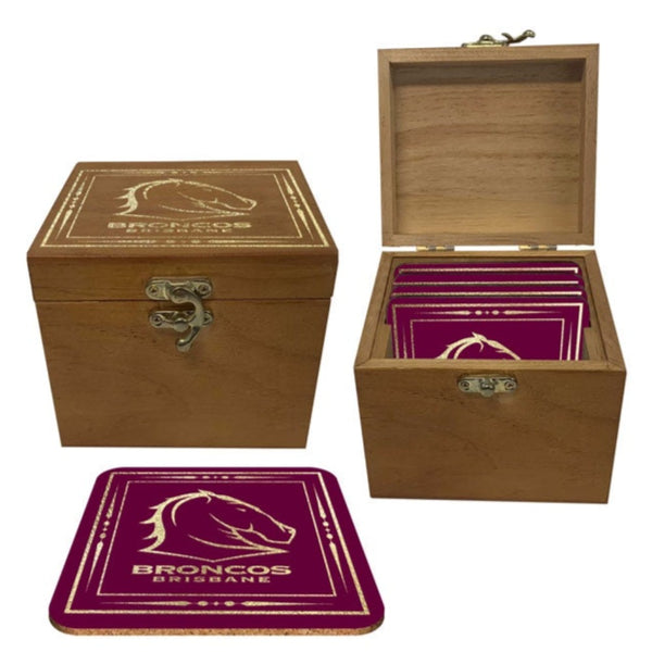 Brisbane Broncos Cork Coasters Set | Official Brisbane Broncos ...