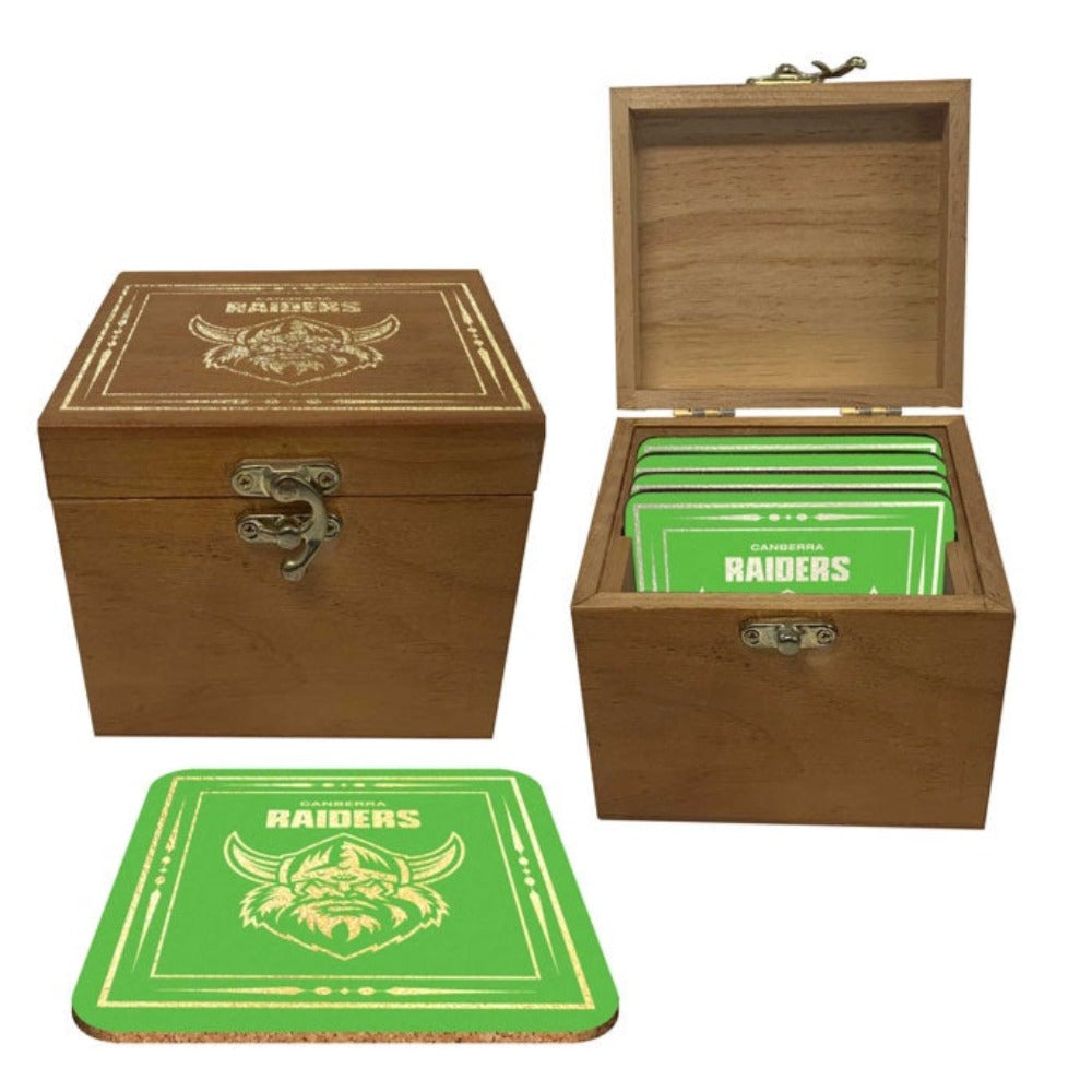 Raiders Cork Coasters Set of 4 in box – exclusivesignings