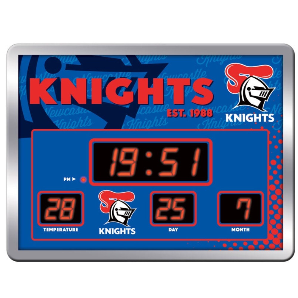 Newcastle Knights LED Scoreboard Clock – exclusivesignings
