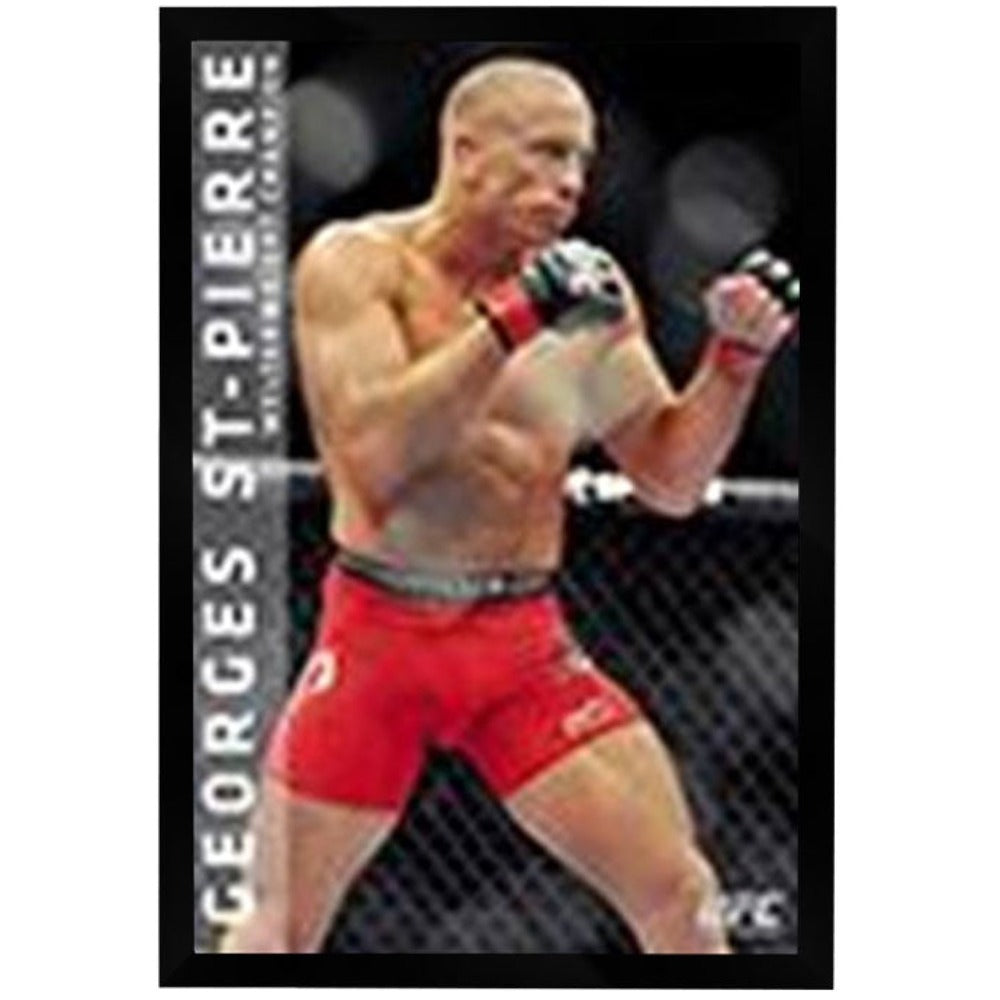 UFC - George St-Pierre Poster Framed – exclusivesignings