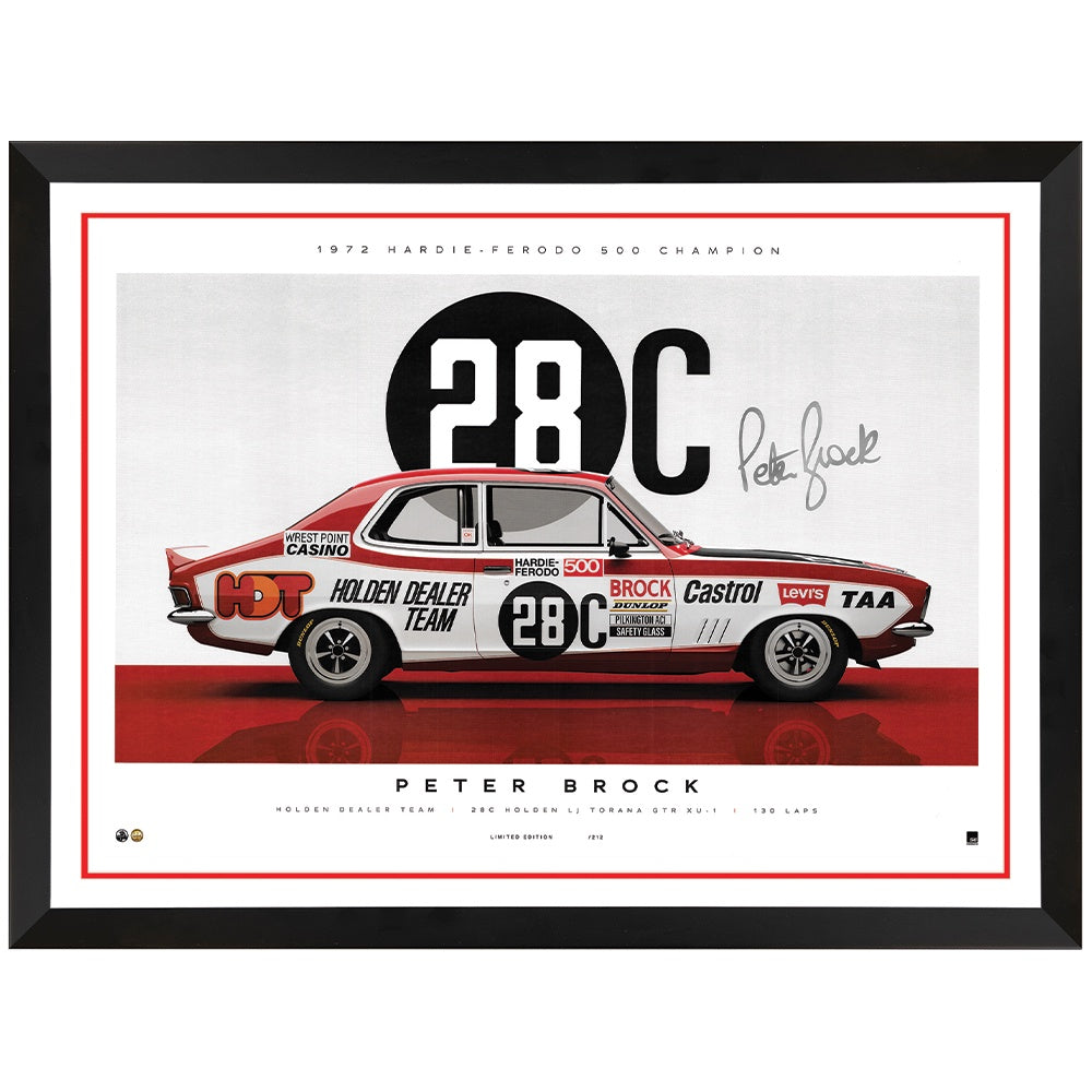Peter Brock 28c Limited Edition Hardie Ferodo Print Framed ...