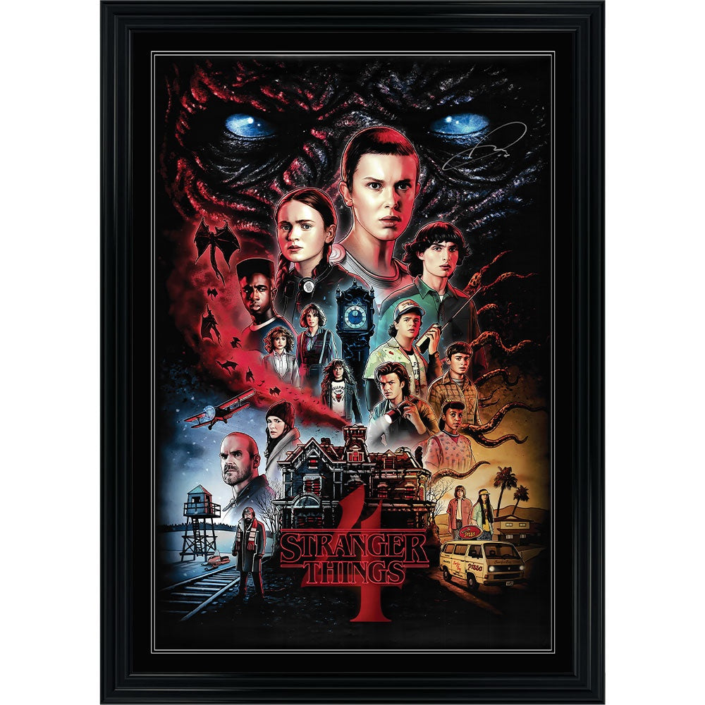 Jamie Campbell Bower Stranger Things 4 Signed Movie Poster Framed ...